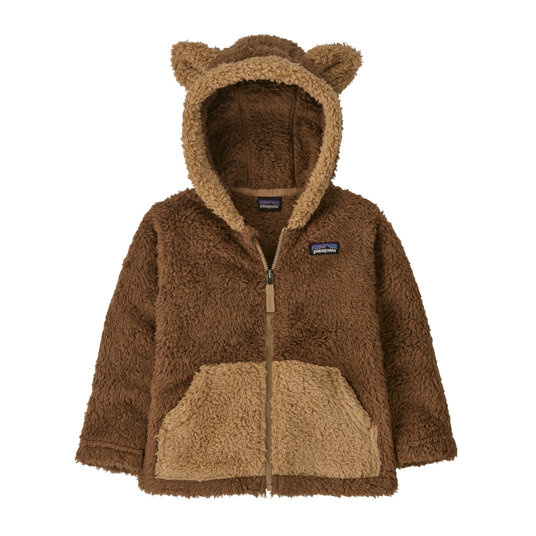 Patagonia Baby Furry Friends Fleece Hoody - Moose Brown