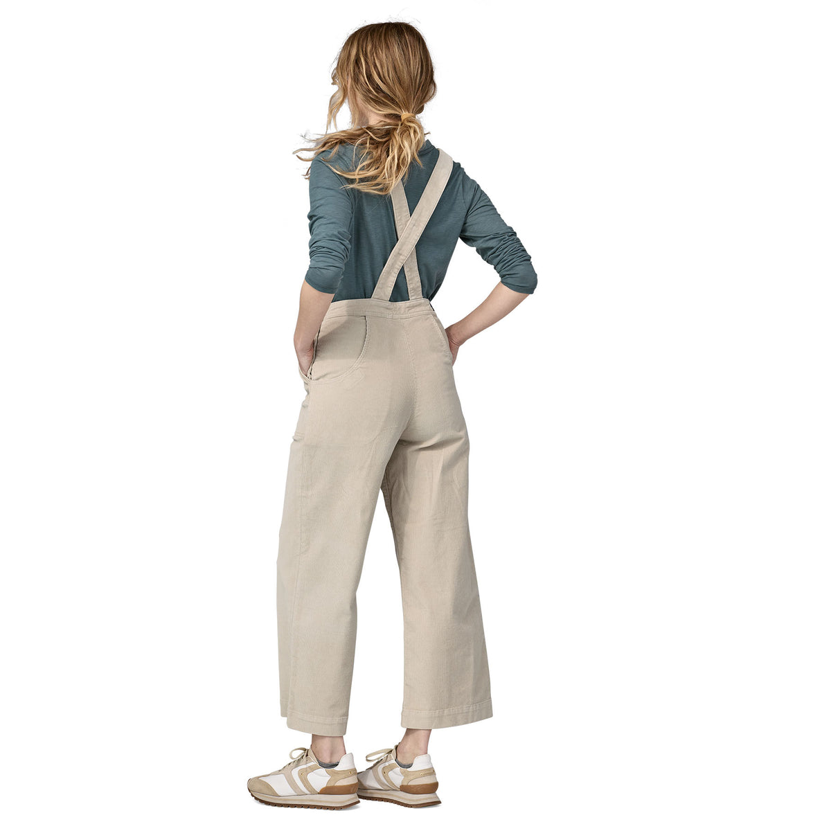 Patagonia Women's Stand Up® Cropped Corduroy Overalls - Pumice