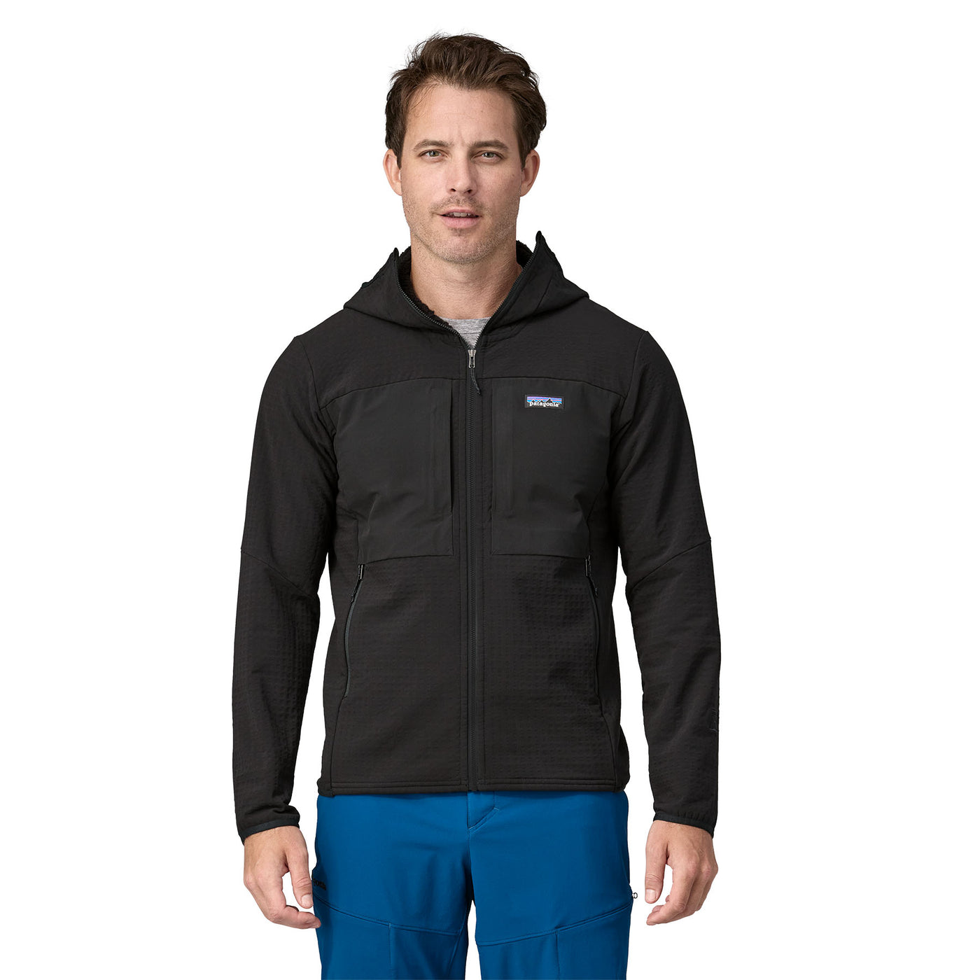 Patagonia Men's R2® TechFace Midlayer Fleece Hoody - Black