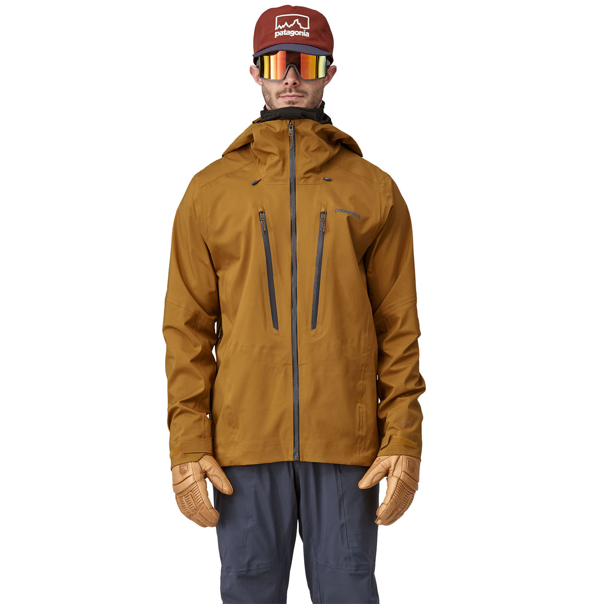 Patagonia Men's Stormstride Ski/Snowboard Shell Jacket - Smolder Blue