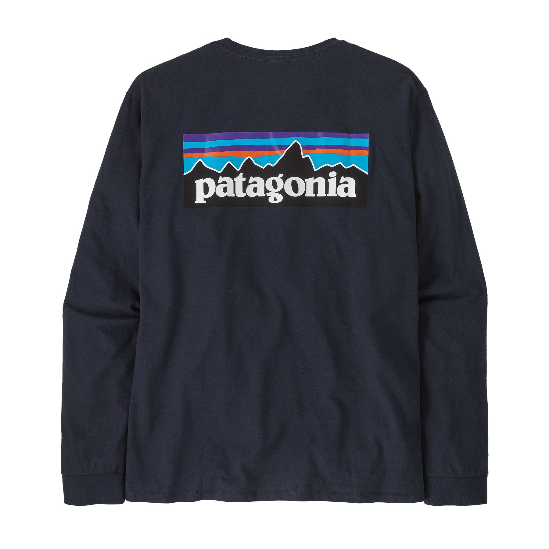 Patagonia Men's Long-Sleeved P-6 Logo Responsibili-Tee® - New Navy