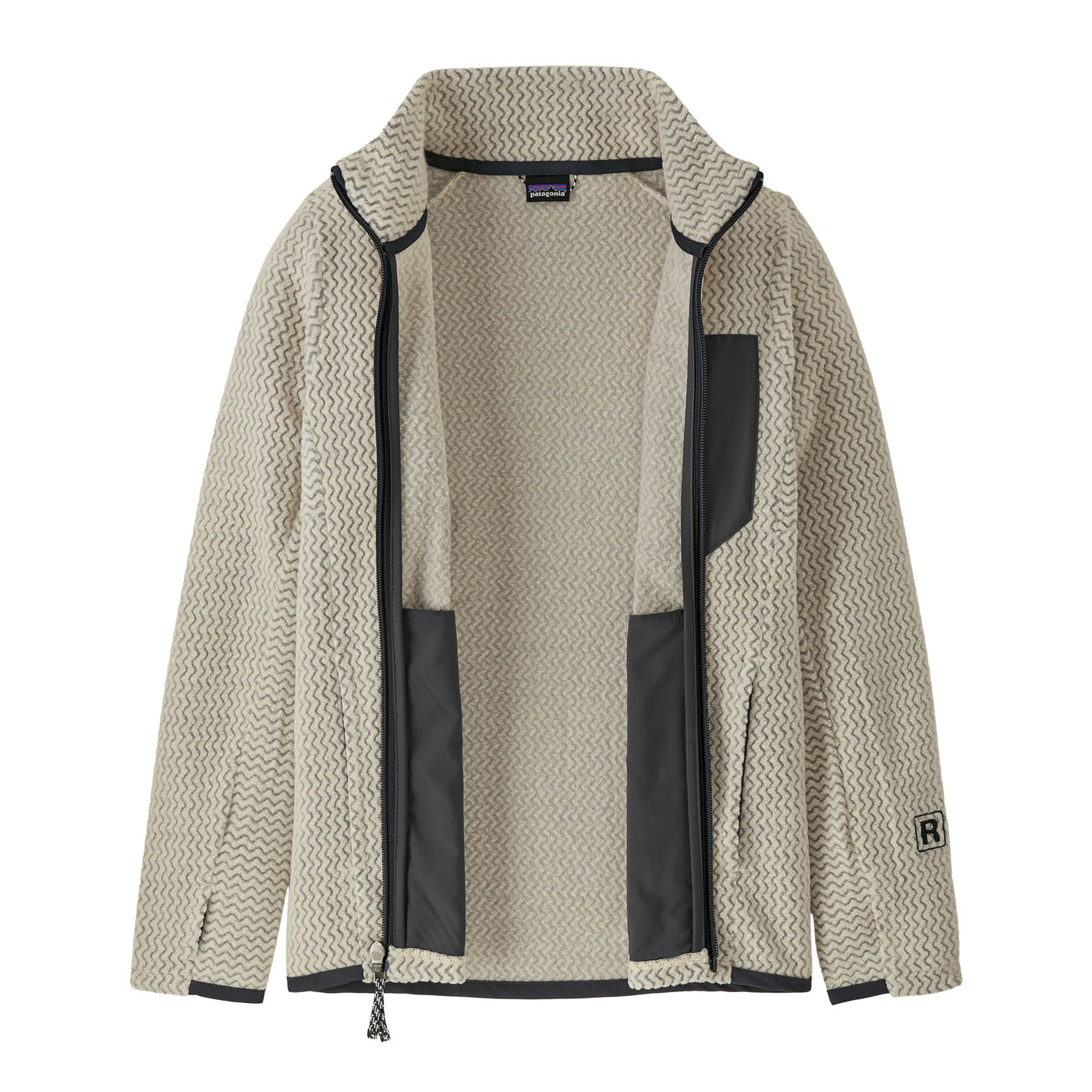 Patagonia Kids' R1® Air Full-Zip Fleece Jacket - Wool White