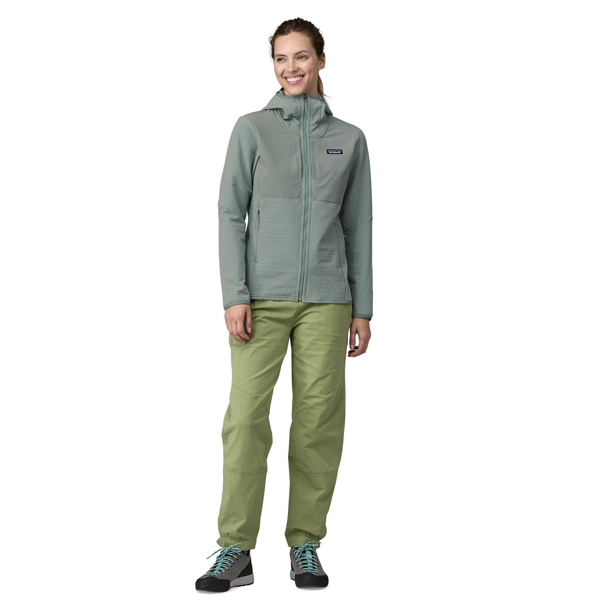 Patagonia Women's R2® CrossStrata Midlayer Fleece Hoody - Black