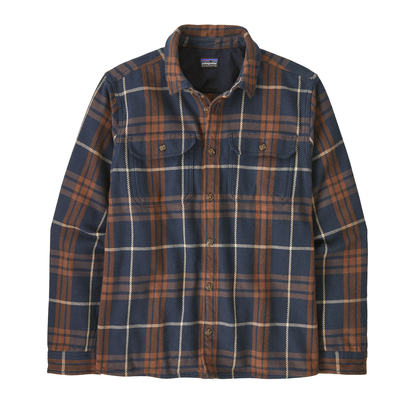 Patagonia Men's Fjord Loft Thick Flannel Shirt - Netted: Sunken Blue