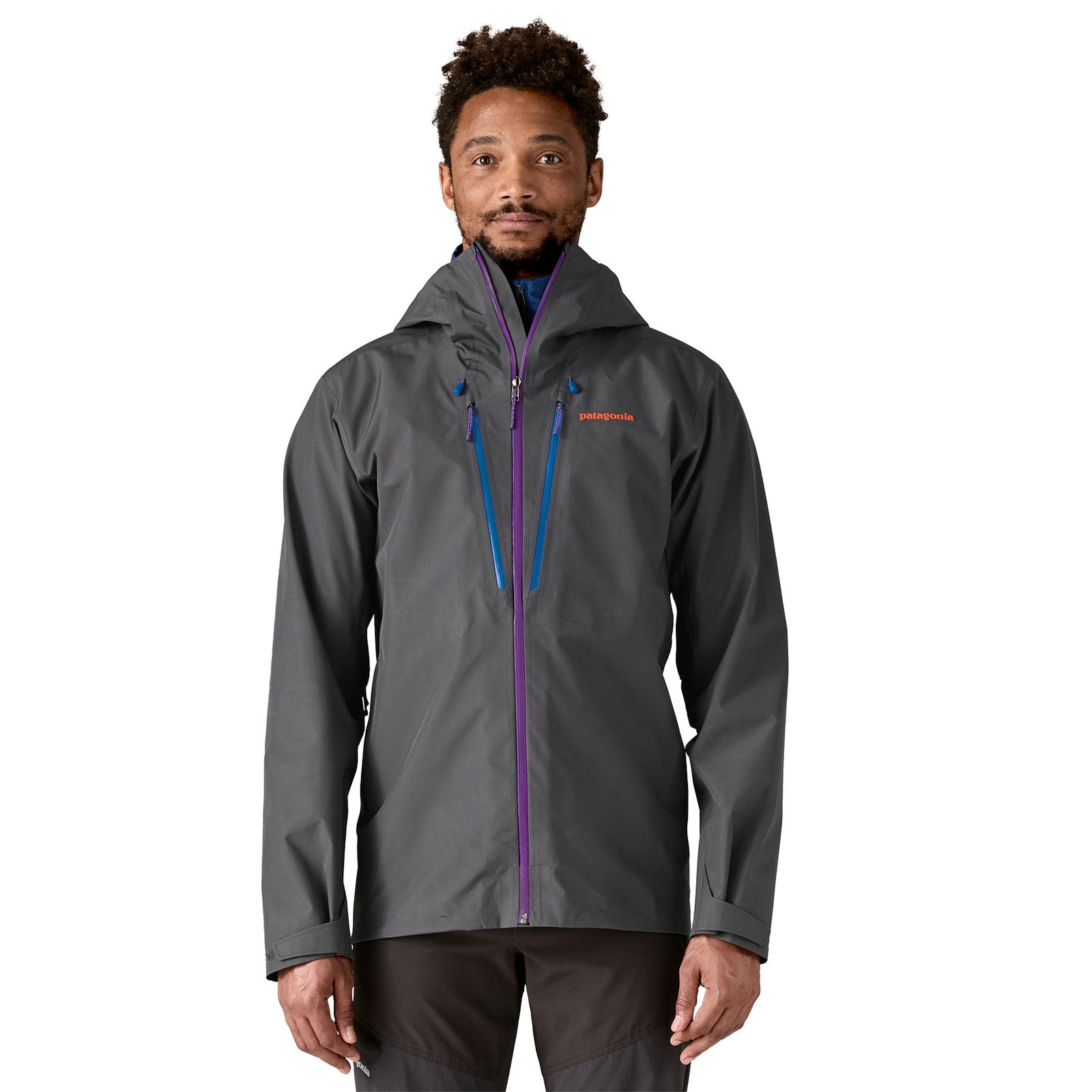 Patagonia Men's Triolet Alpine Jacket - Forge Grey w/P6 Blue