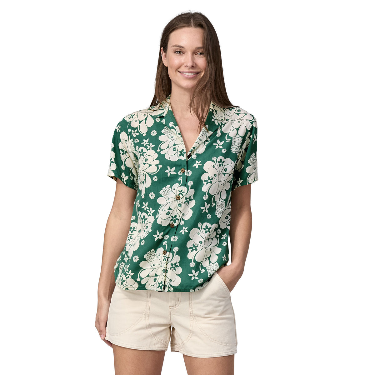 Patagonia Women's Lightweight Pataloha® Shirt - Alula: Conifer Green