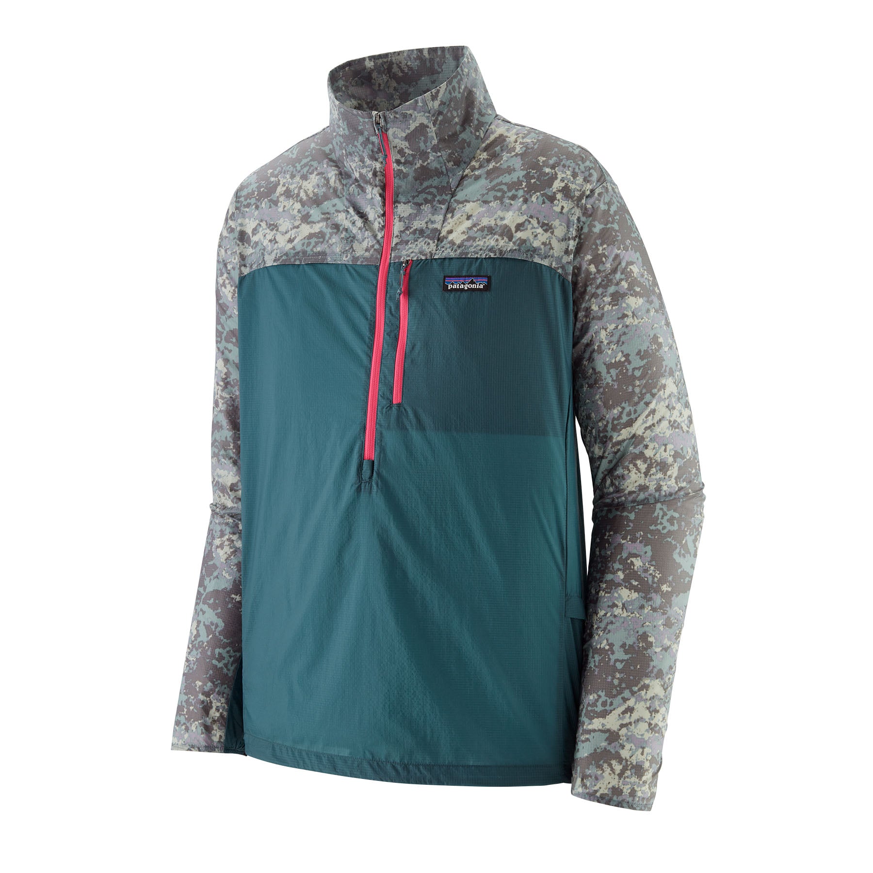 Patagonia Men's Houdini® Stash 1/2-Zip Windbreaker Pullover - Wetland ...