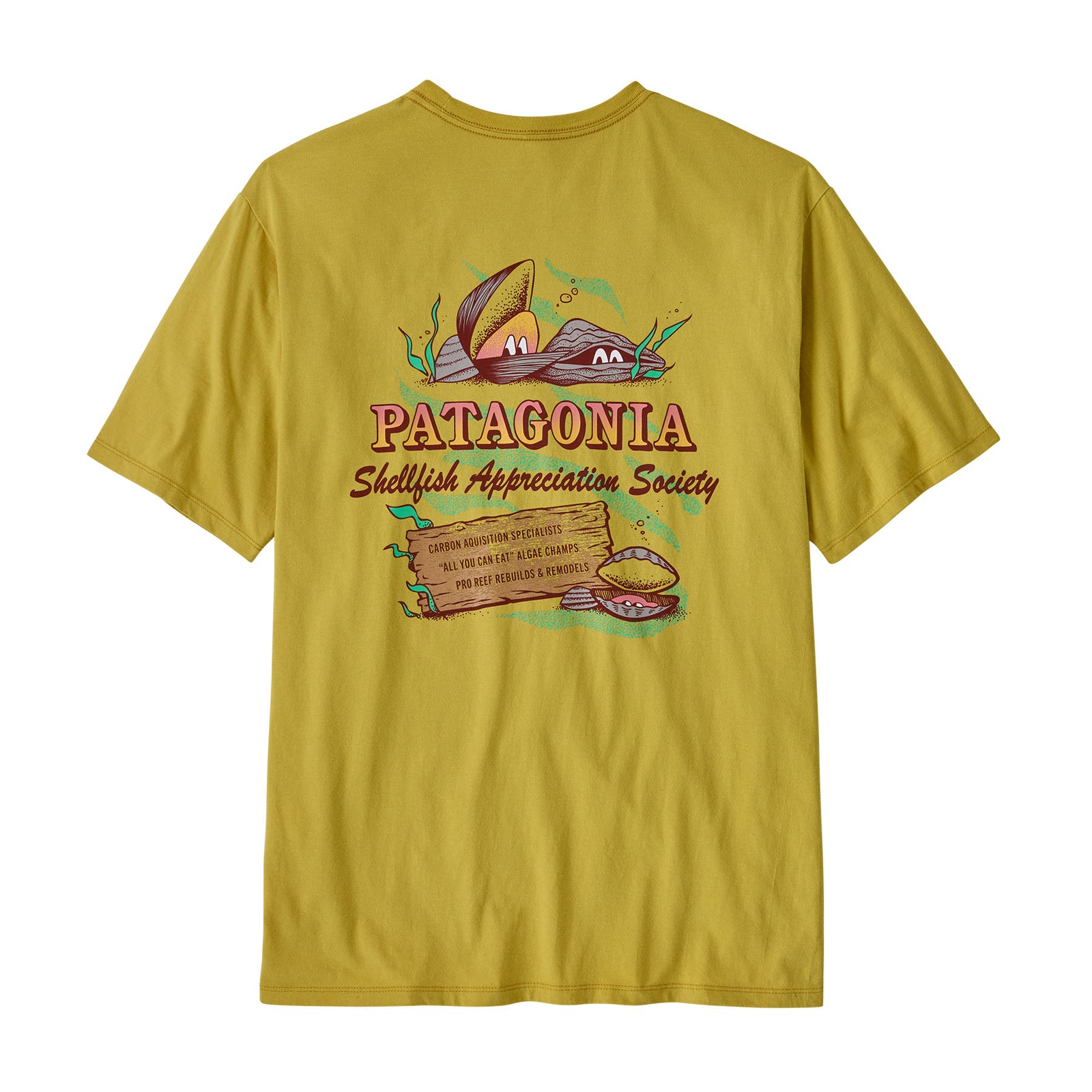 Patagonia Men's Aquatic Action Organic Cotton T-Shirt - Shellfish ...