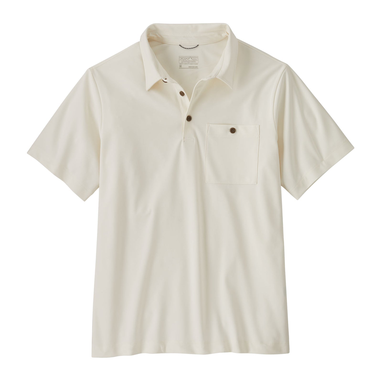 Patagonia Men's Transit Traveler Polo Shirt - Birch White