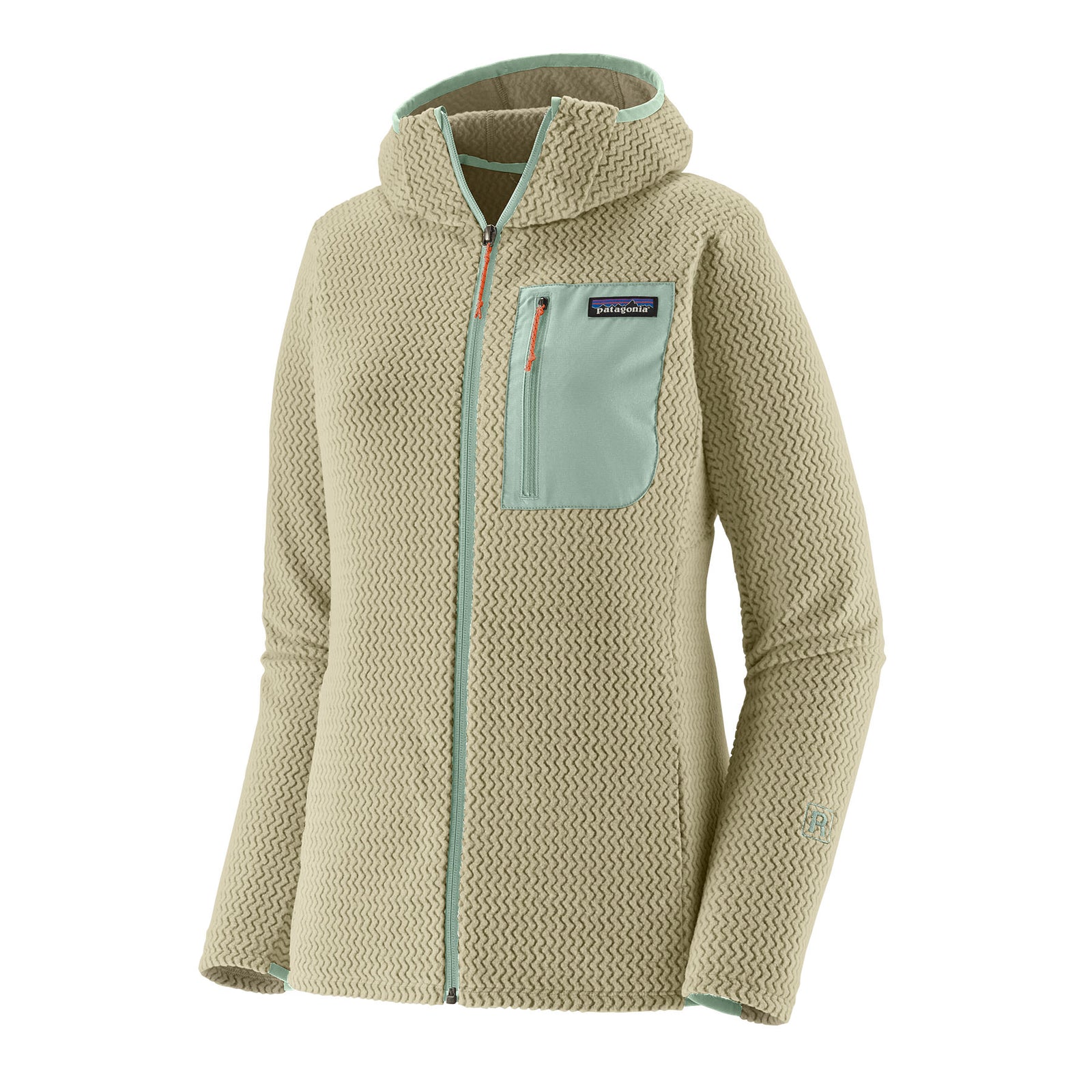 Patagonia Women's R1® Air Fleece Midlayer Full-Zip Hoody - Weathered Stone